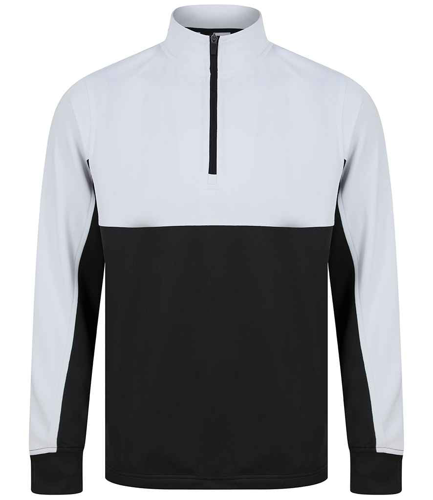Half Zip Tracksuit Black/White (Embroided) – FCL Sport Merchandise
