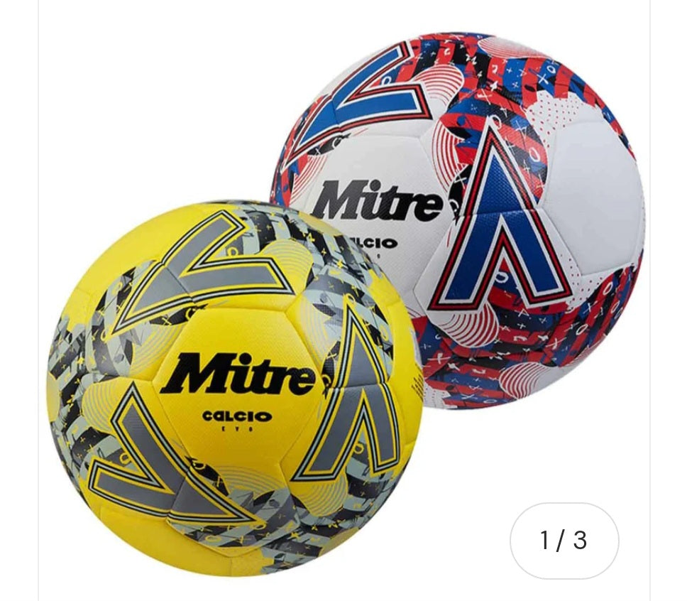 Mitre Calcio Evo Size 3, 4 and 5 (with club logo) – FCL Sport Merchandise